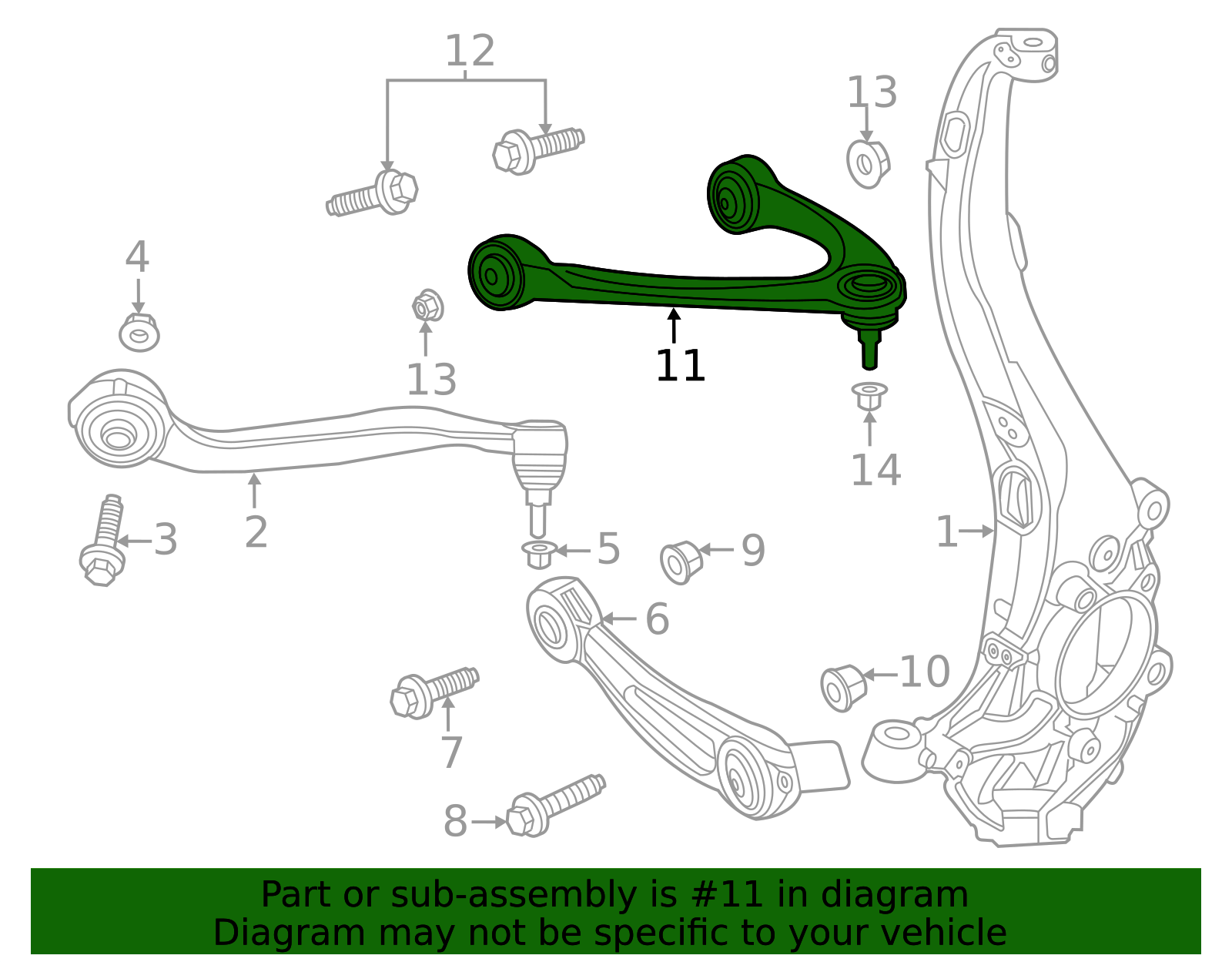LC5Z-3084-A - 2020-2024 Lincoln Aviator Arm Assembly Front Suspension ...