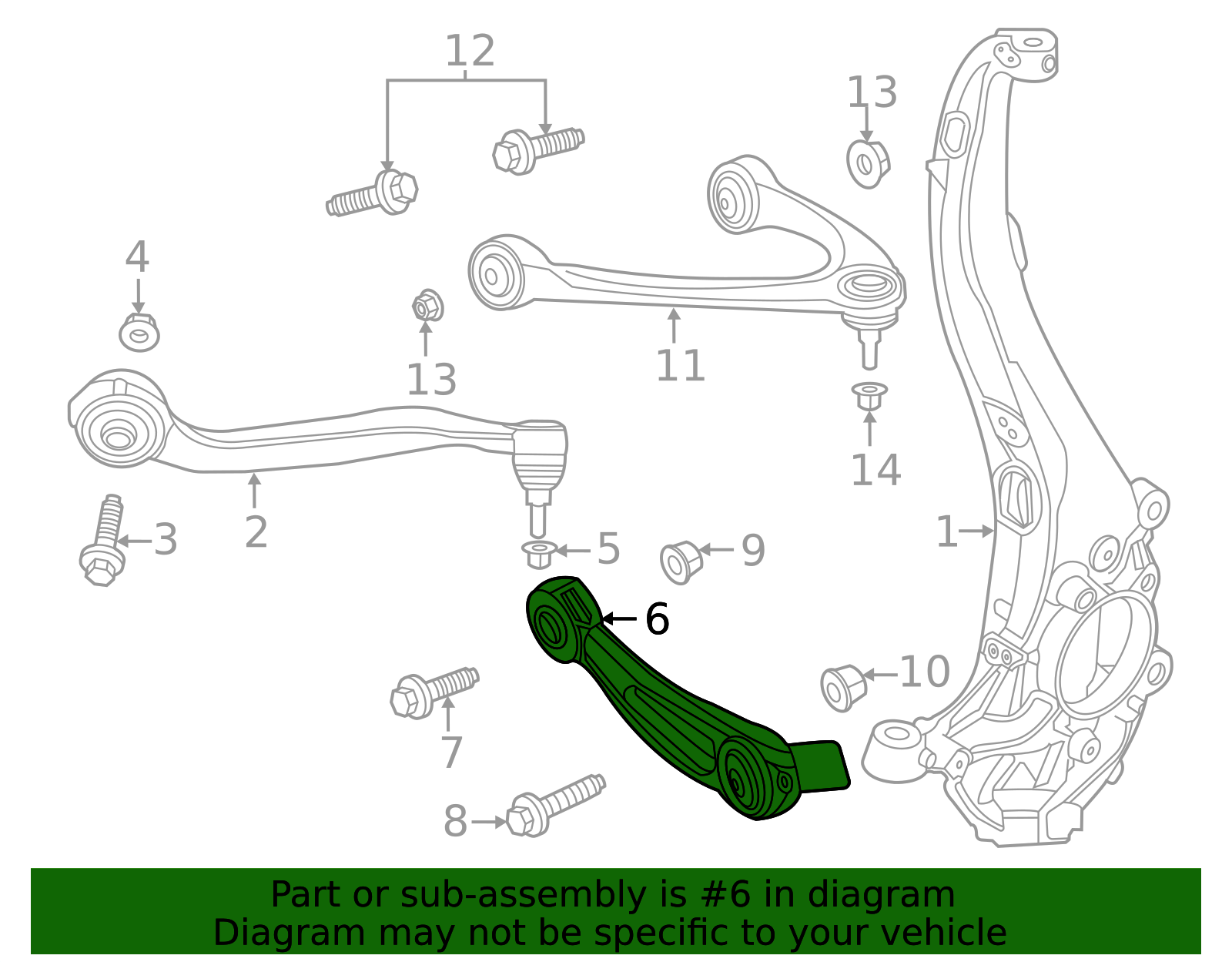 LC5Z-3078-A - Rear Lower Control Arm 2020-2025 Lincoln Aviator | Ford ...