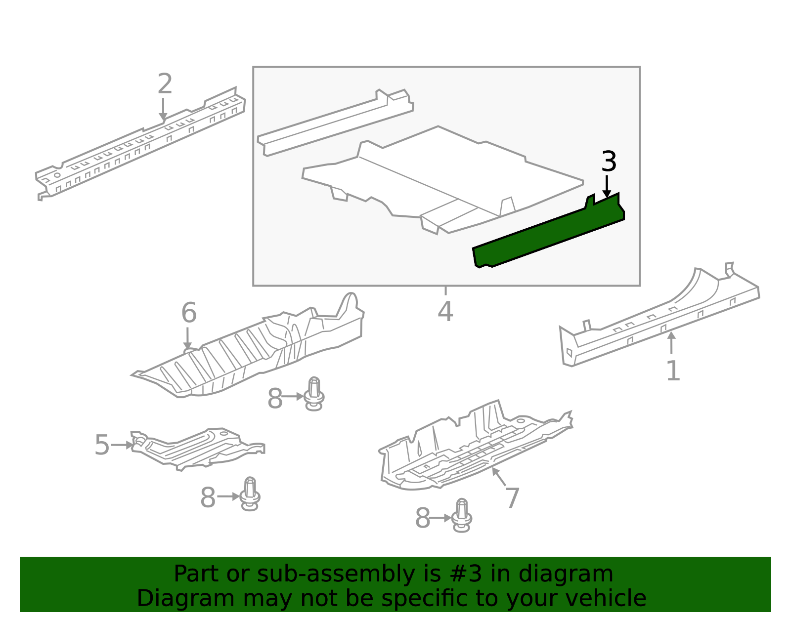 Honda Rocker Panel - Side Frame Protection Panel - Part #65190-T0A ...