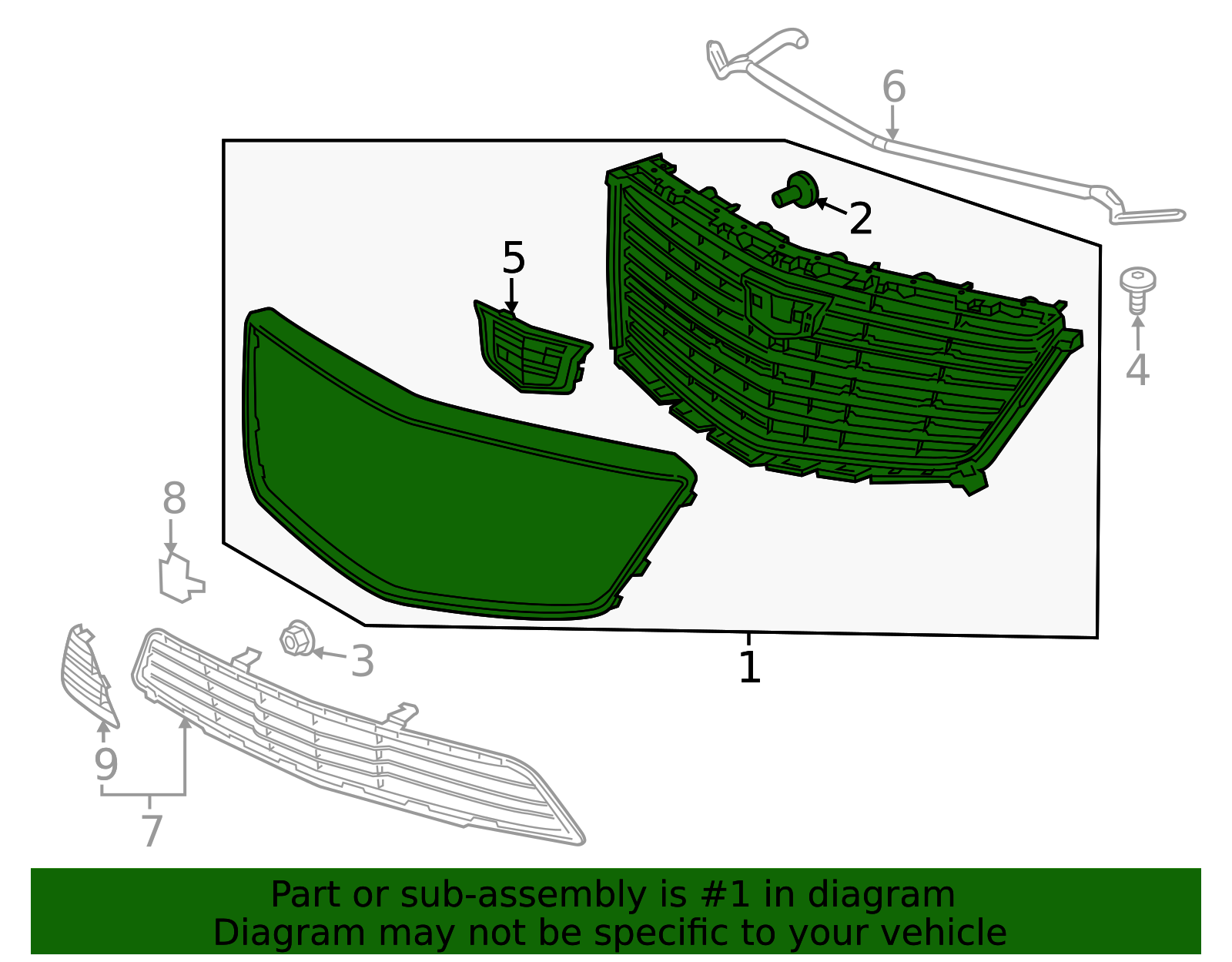 84724565 - Upper Grille | Partners Chevy