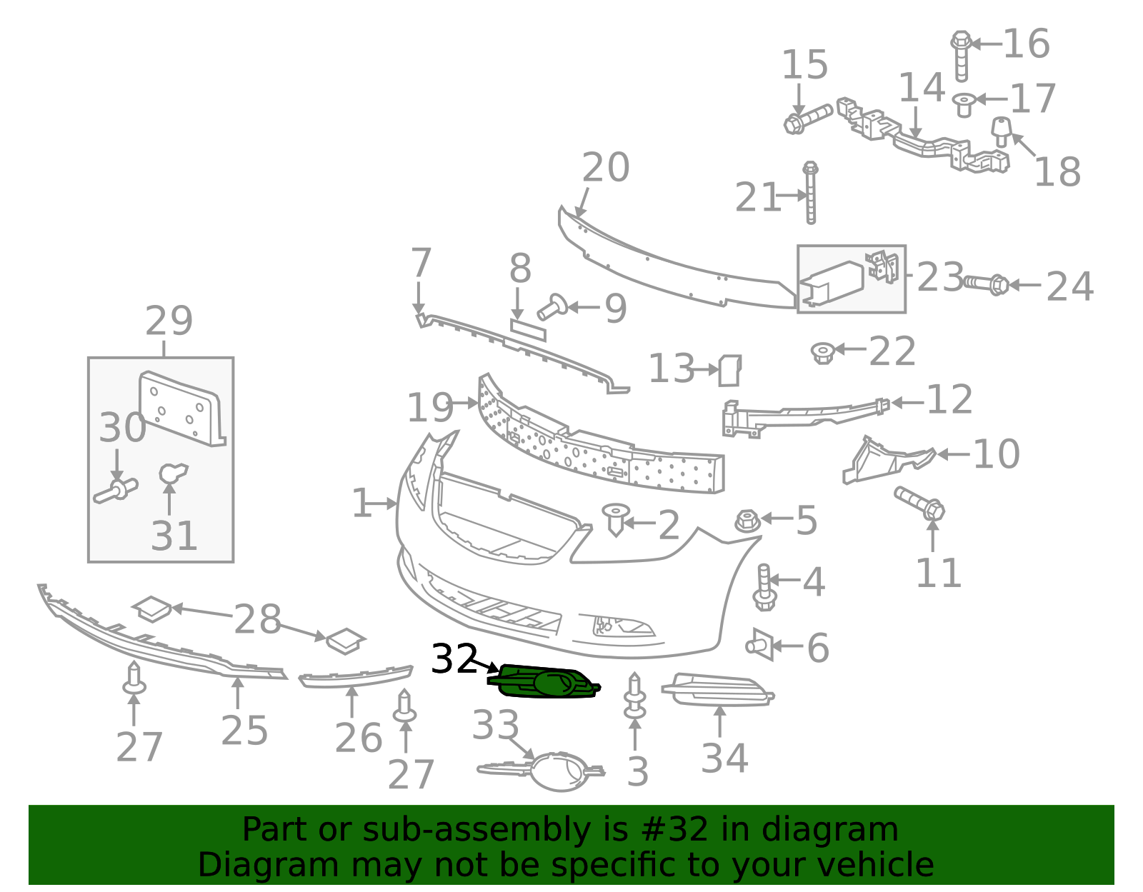 20859108 - High-Quality Front Passenger Side Lower Outer Grille for ...