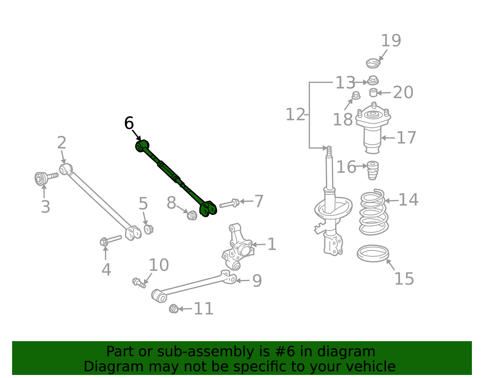 48730-33080 - High-Quality Rear Lateral Arm for 2004-2008 Toyota Solara ...