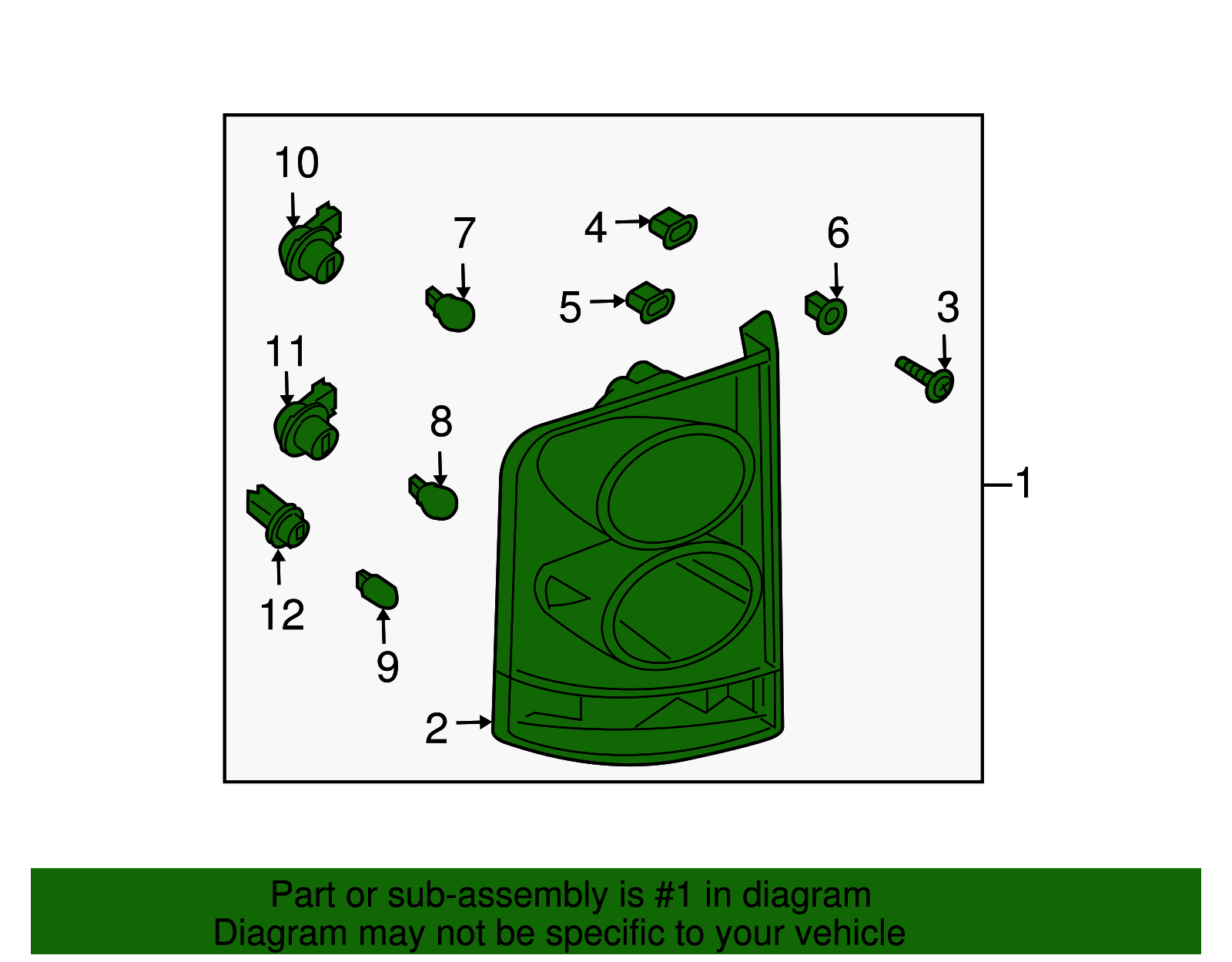 2006-2015 Nissan Armada Combo Lamp Assembly 26550-ZC225 | Nissan Parts ...