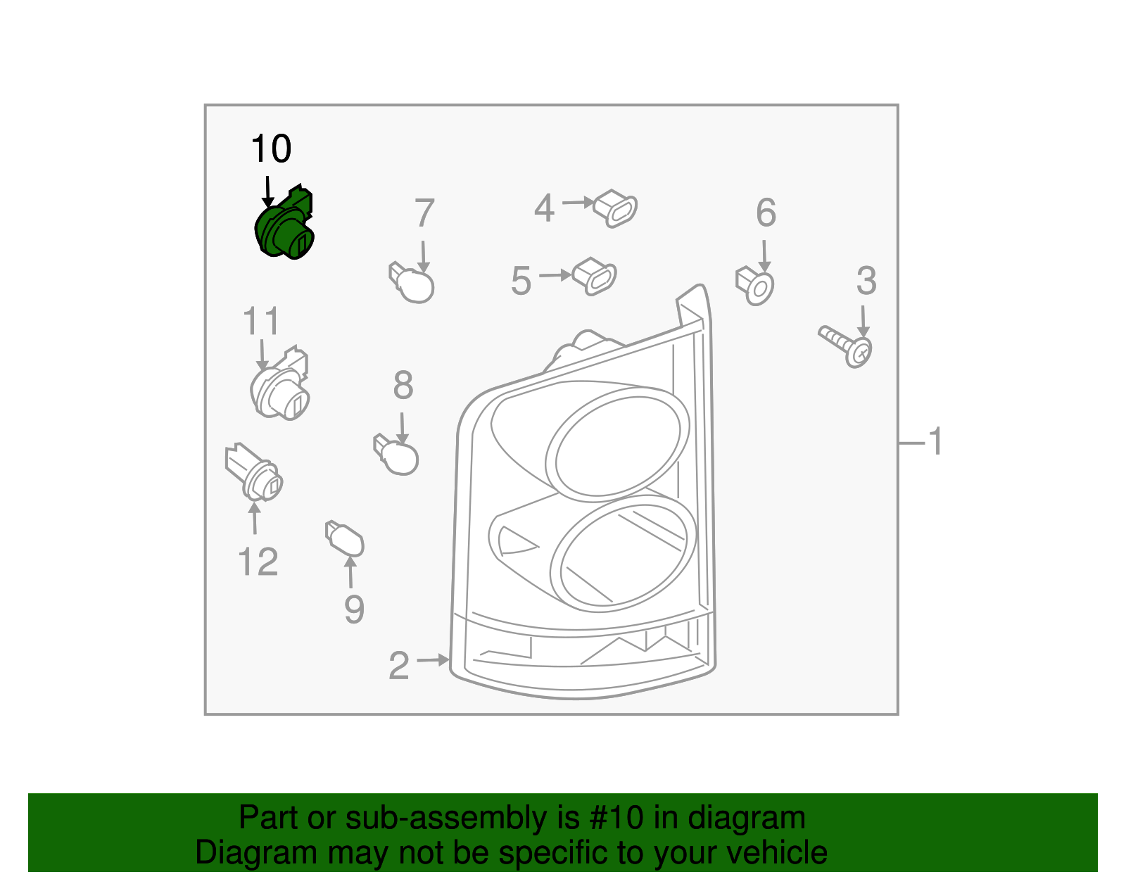 2004-2015 Nissan Socket 26250-7S000 | Bill Kay Nissan Parts