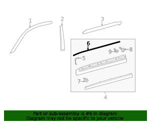 75793-60040 - High-Quality Door Molding Seal for 2013-2015 Toyota Land ...