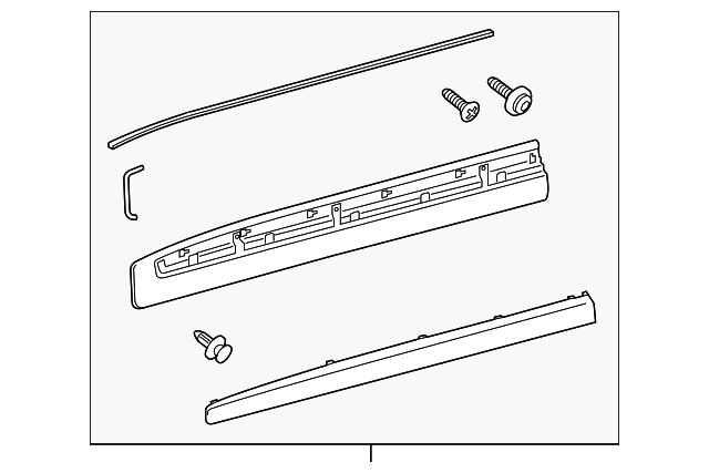 75072-60110-A0 - Body Side Molding 2013-2015 Toyota Land Cruiser ...
