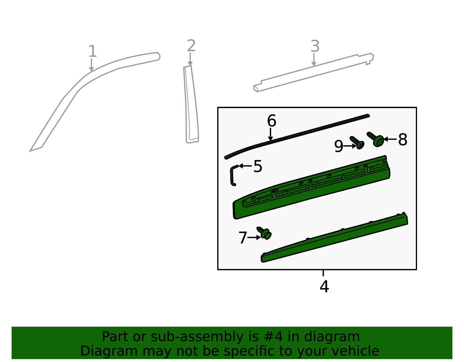 75072-60110-A0 - Body Side Molding 2013-2015 Toyota Land Cruiser ...