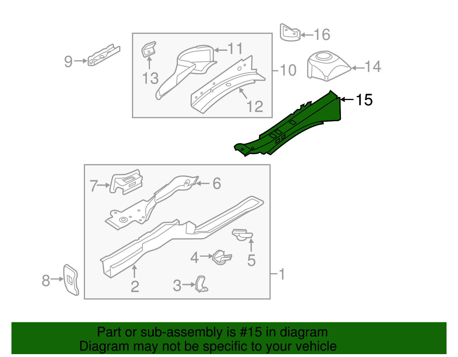 5C6-810-136-A - Upper Rail 2011-2018 Volkswagen Jetta | Wolfsburg Parts ...