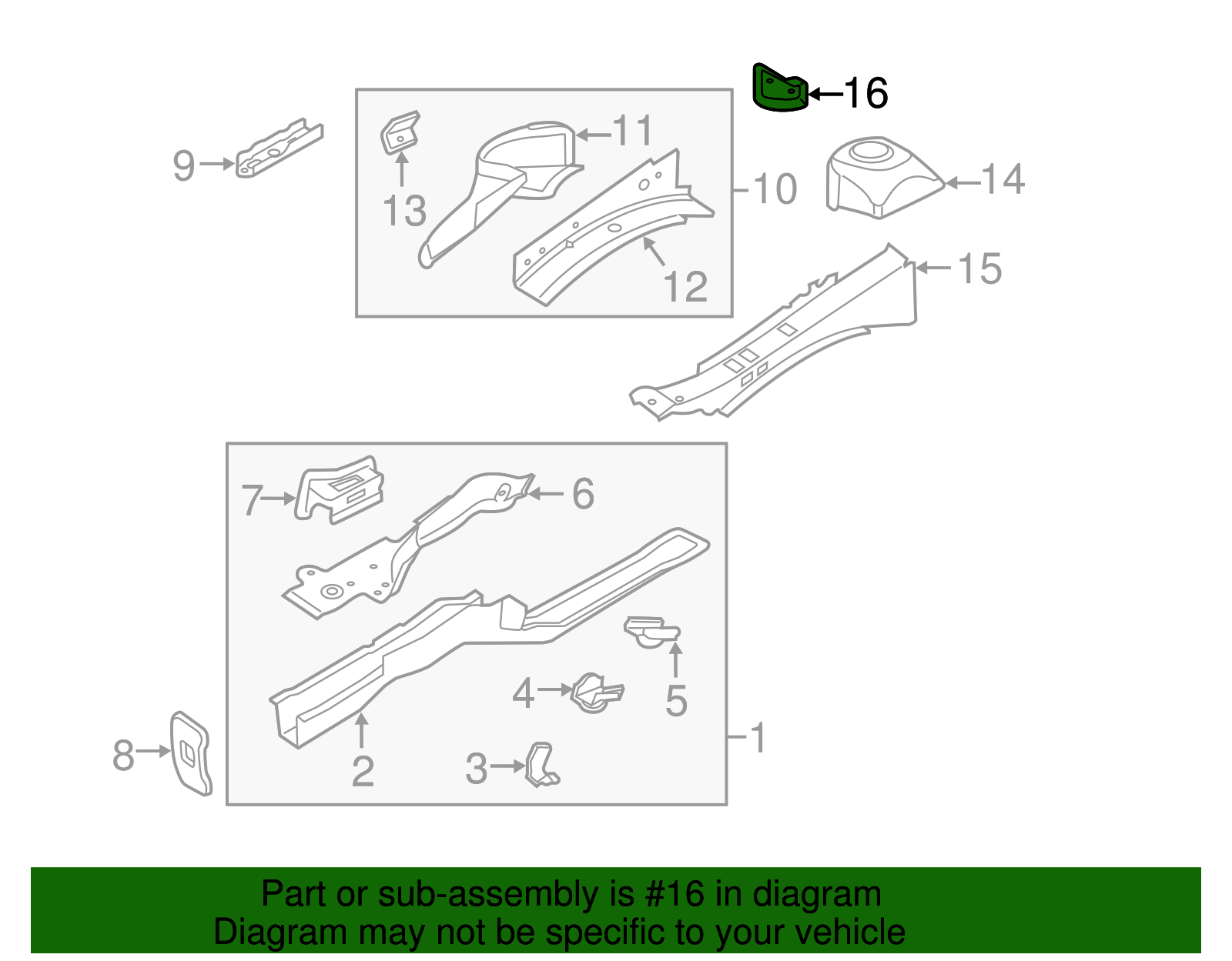 5C0-809-111 - Strut Mount Reinforced Plate 2011-2022 Volkswagen ...