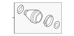 94564018 - Front Wheel Half-Shaft Constant Velocity (CV) Outer Boot Kit ...