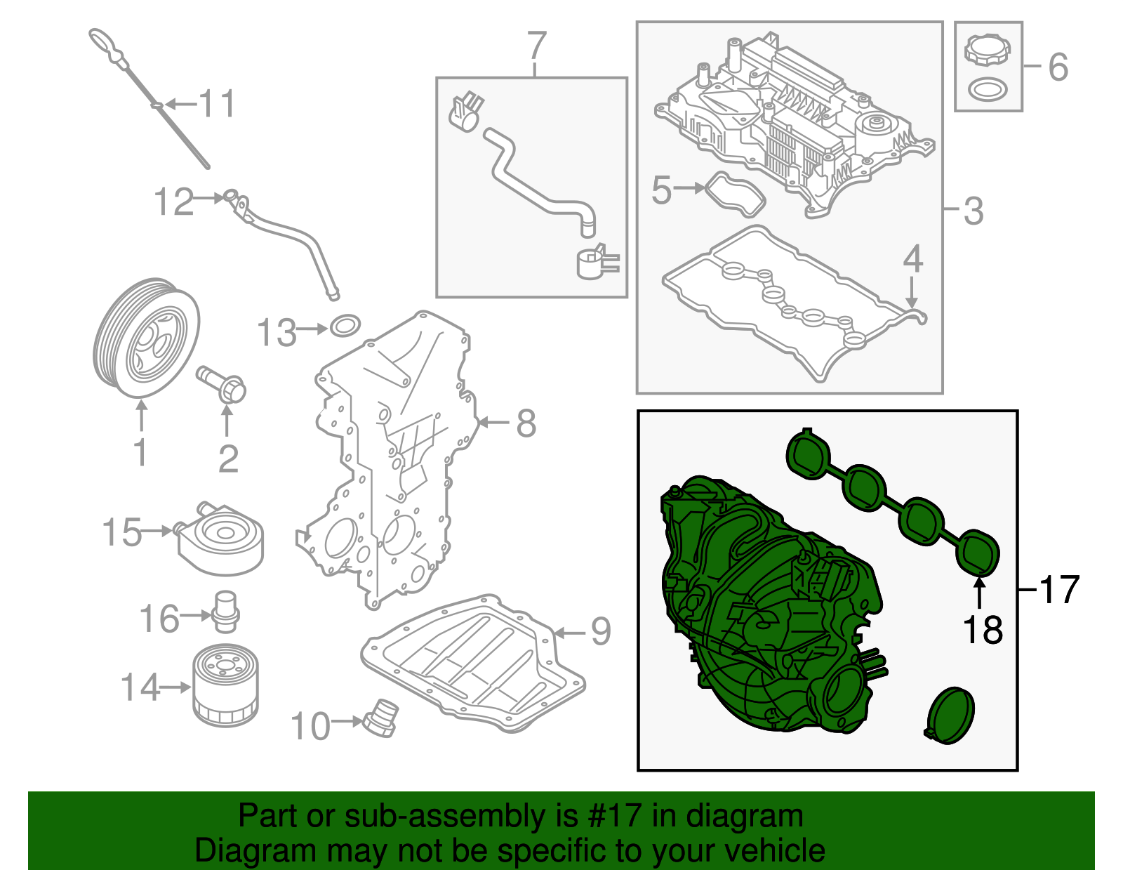 2015-2017 Hyundai Sonata Intake Manifold 28310-2B720 | OEM Parts Online