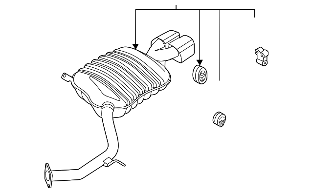 2020-2022 Hyundai Palisade Rear Muffler 28710-S8100 | OEM Parts Online