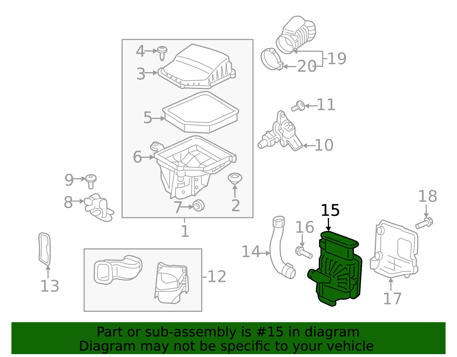2019-2025 Volvo Air Inlet 32252710 | TascaParts.com