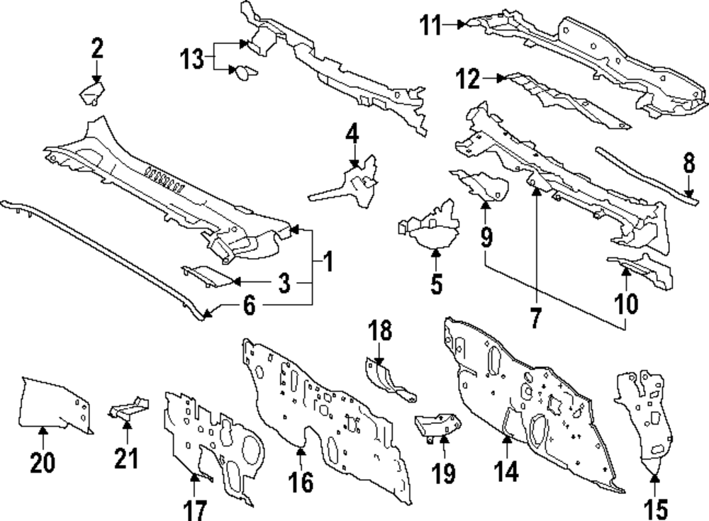 2023-2025 Toyota GR Corolla 2023-2024 Toyota GR Corolla - Cowl Top ...