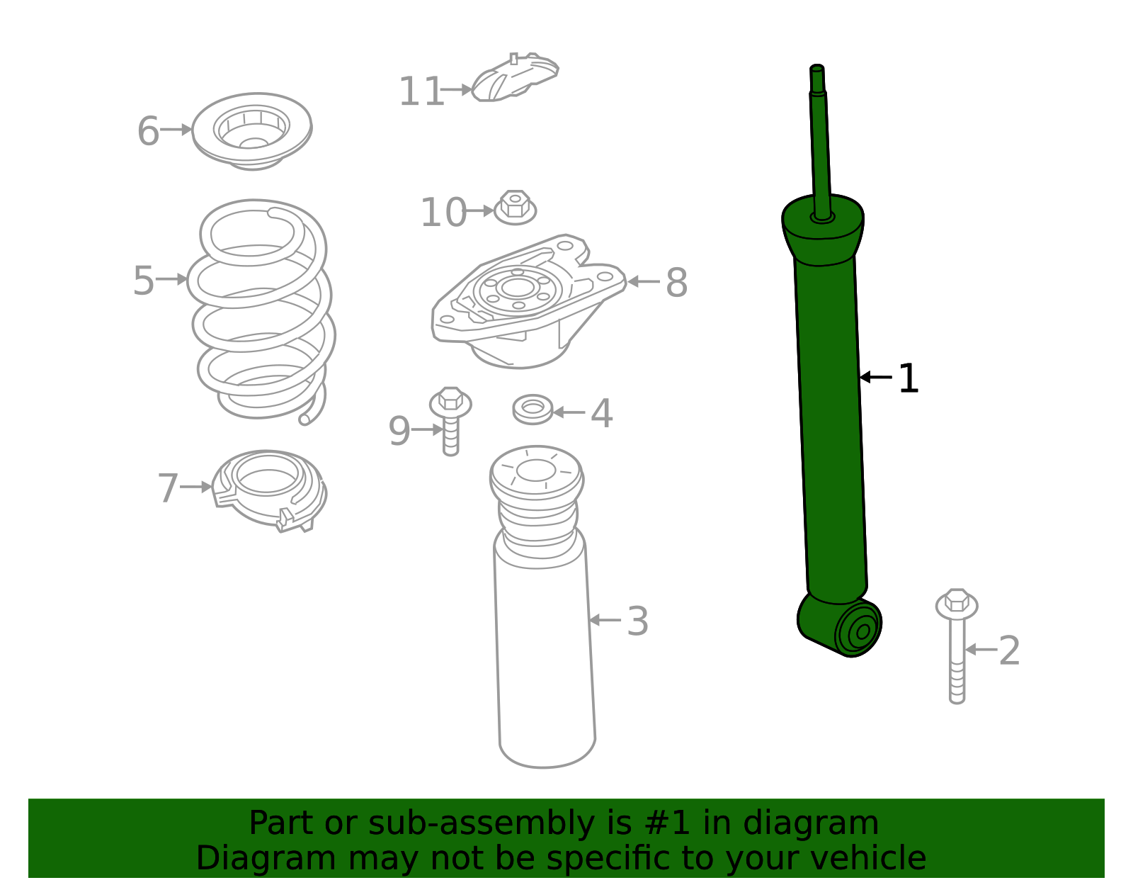Genuine BMW 33-50-6-877-077 | Shock Absorber | FREE Shipping on Most ...