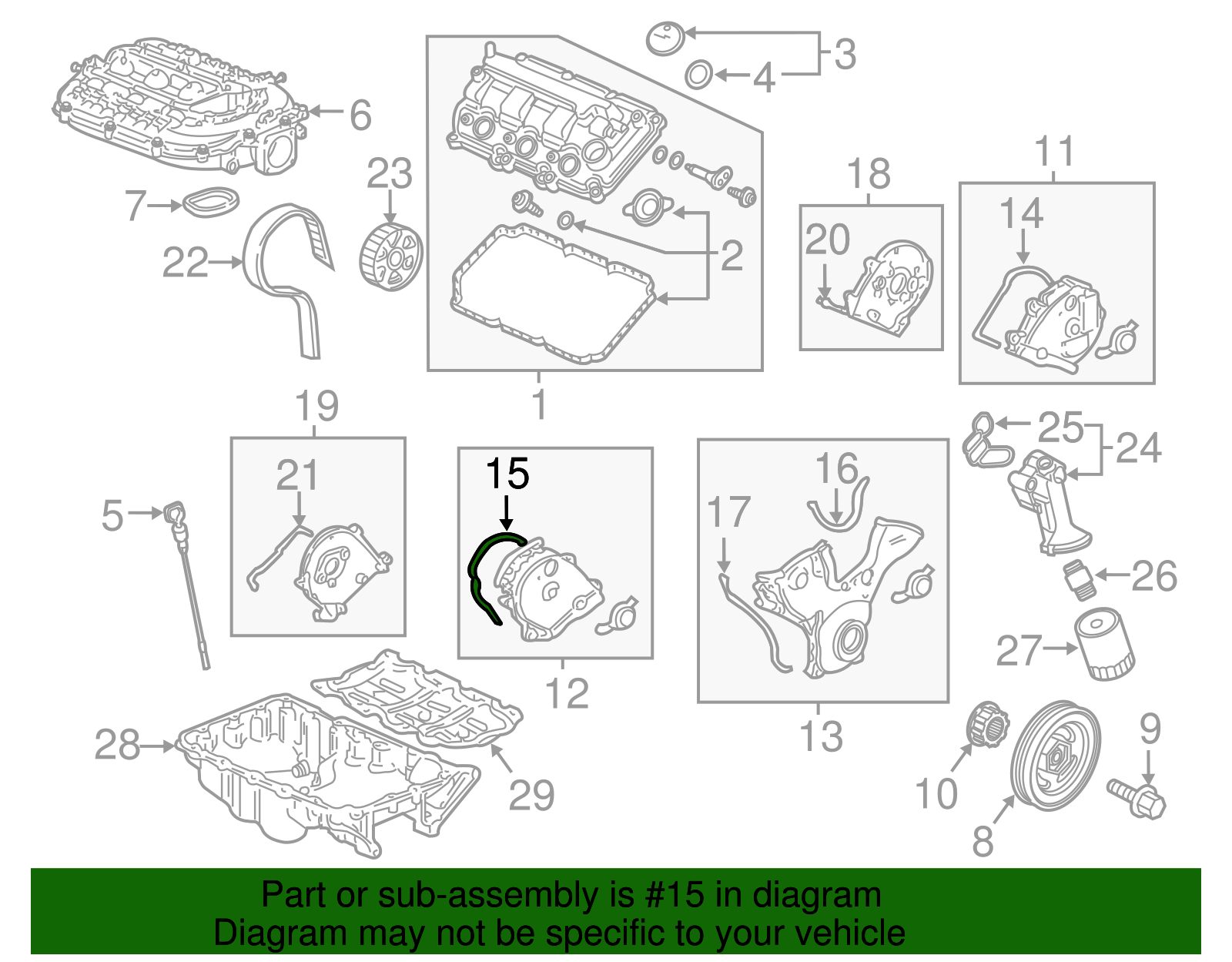 11832-RCA-A00 - Engine Timing Cover Gasket 2003-2025 Honda | Honda ...