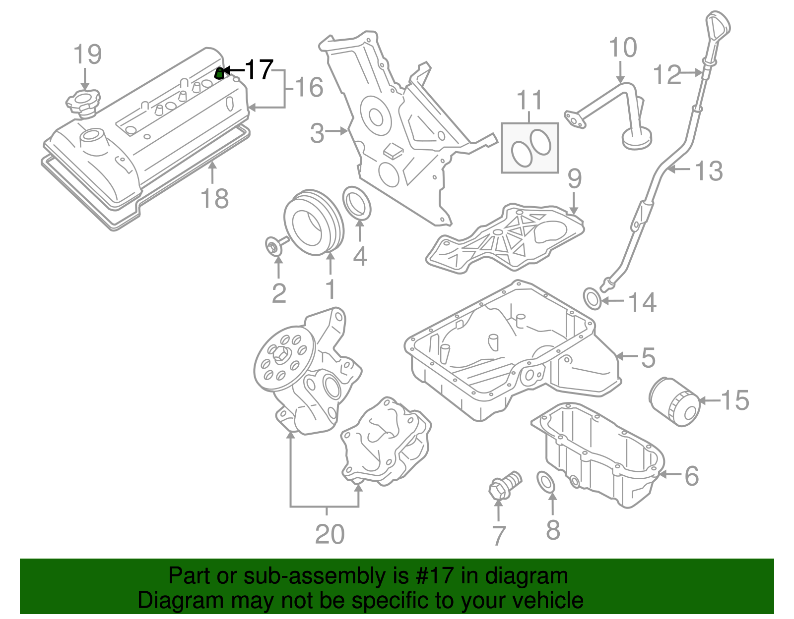 1996-2009 Suzuki 1996-2009 Suzuki - Spark Plug Tube Seal 1117981402 | World OEM Parts Subaru