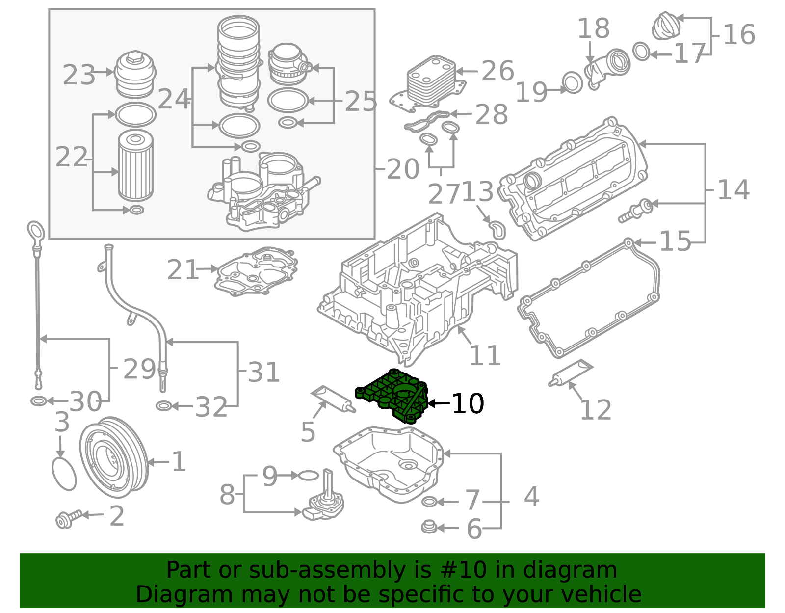 2009-2012 Volkswagen Touareg Insert 059-103-138-S | VW Direct Auto Parts
