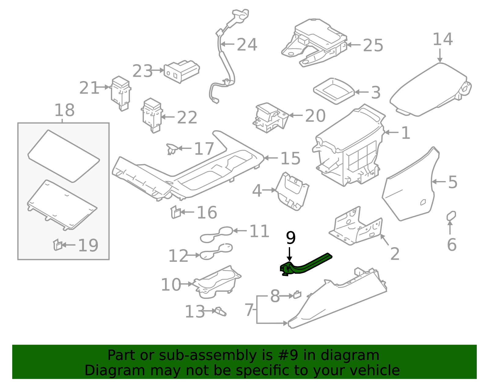 2019-2022 Subaru Ascent 2019-2022 Subaru Ascent - Trim Molding ...