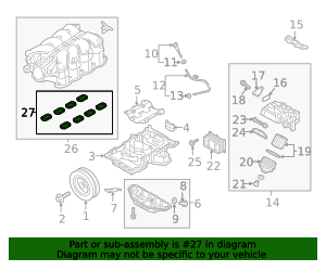 Hyundai - 28313-3F400 - Manifold Gasket - 2012-2022 Hyundai | OEM ...