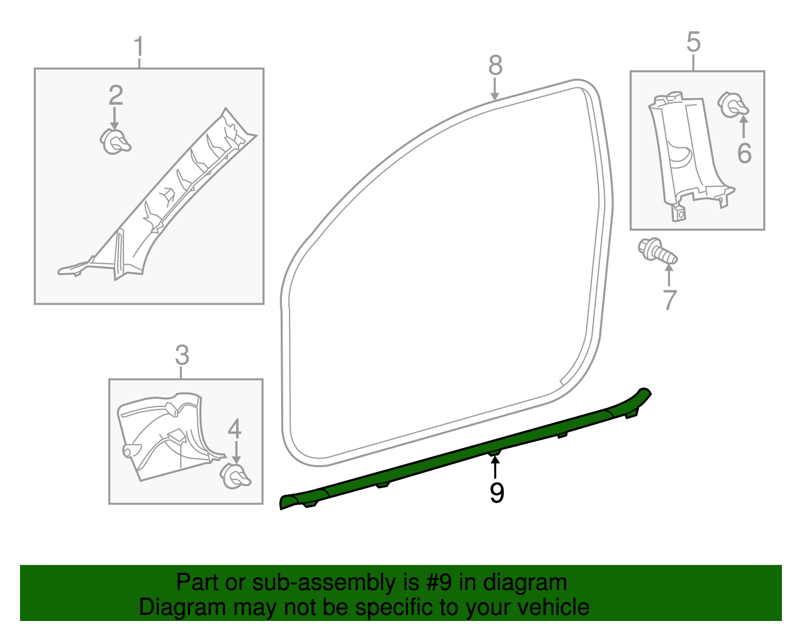 2011-2016 Scion tC Scuff Plate 67914-21031-B0 | Toyota San Diego Parts