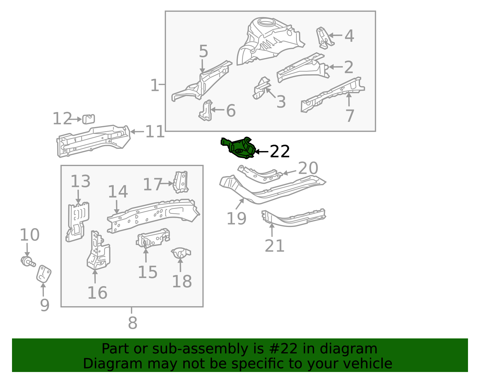 57078-47020 - Torque Box 2014-2017 Toyota | Toyota San Diego Parts