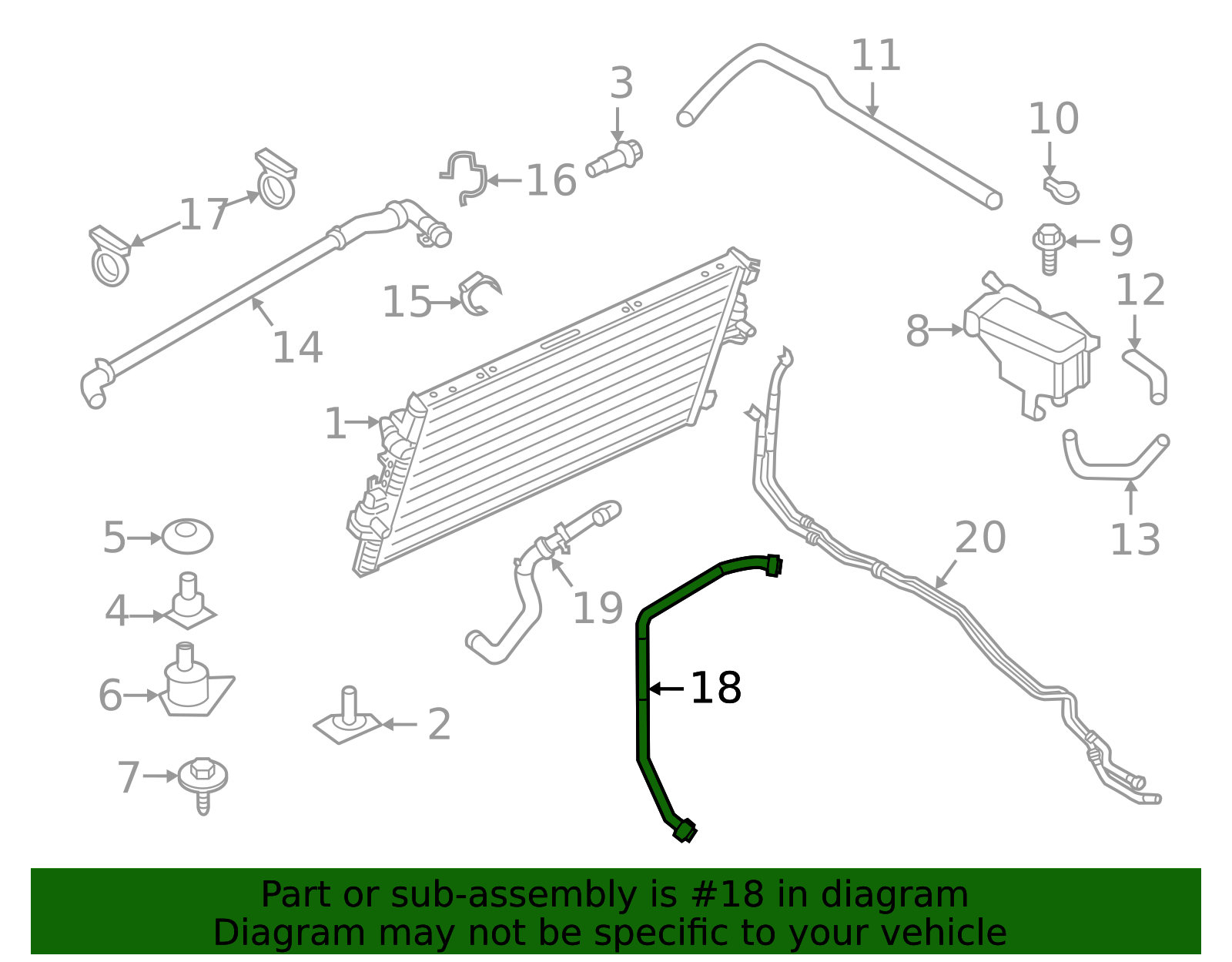 2017-2025 Ford Overflow Hose HC3Z-8075-K | OEM Parts Online