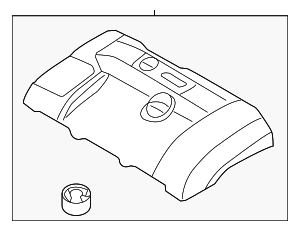 31338797 - Engine Cover - 2015 2016 Volvo S80 | Volvo OEM Parts Direct
