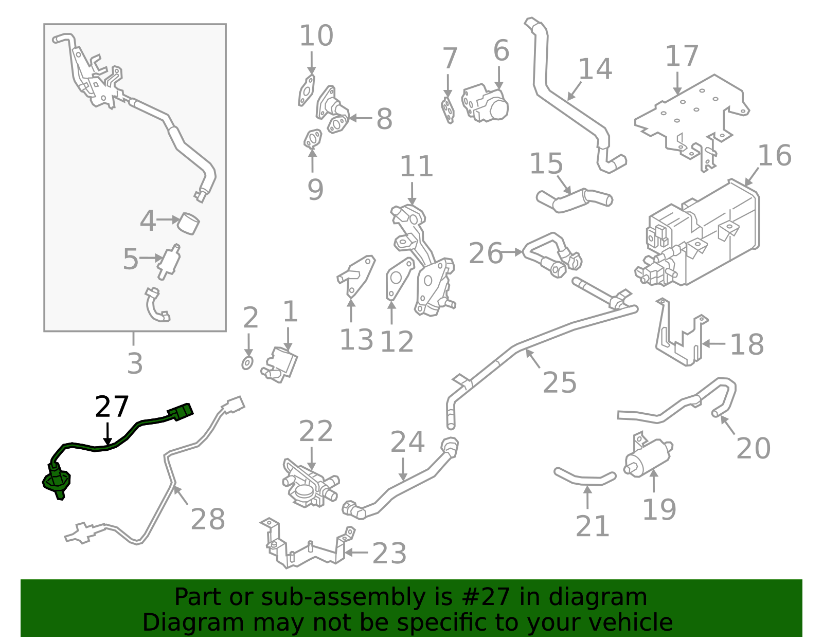 1588A307 - Oxygen Sensor 2014-2022 Mitsubishi | Mitsubishi Direct Parts