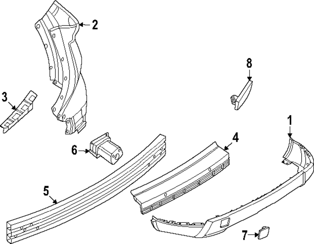 Genuine Bumper Cover - 850B0-4MT0A | NissanParts.cc | Nissan Parts Store