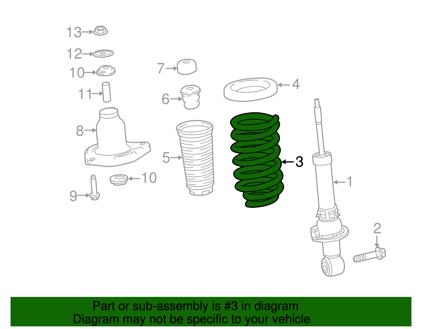 52441-TJZ-A01 - Spring Rear - 2017-2020 Honda Ridgeline | Honda Factory ...