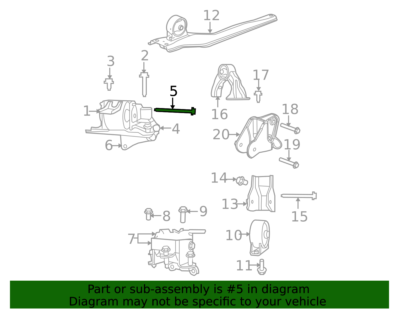 2007-2019 Mopar Hex Flange Head Bolt 06104246AA | Mopar Parts Canada