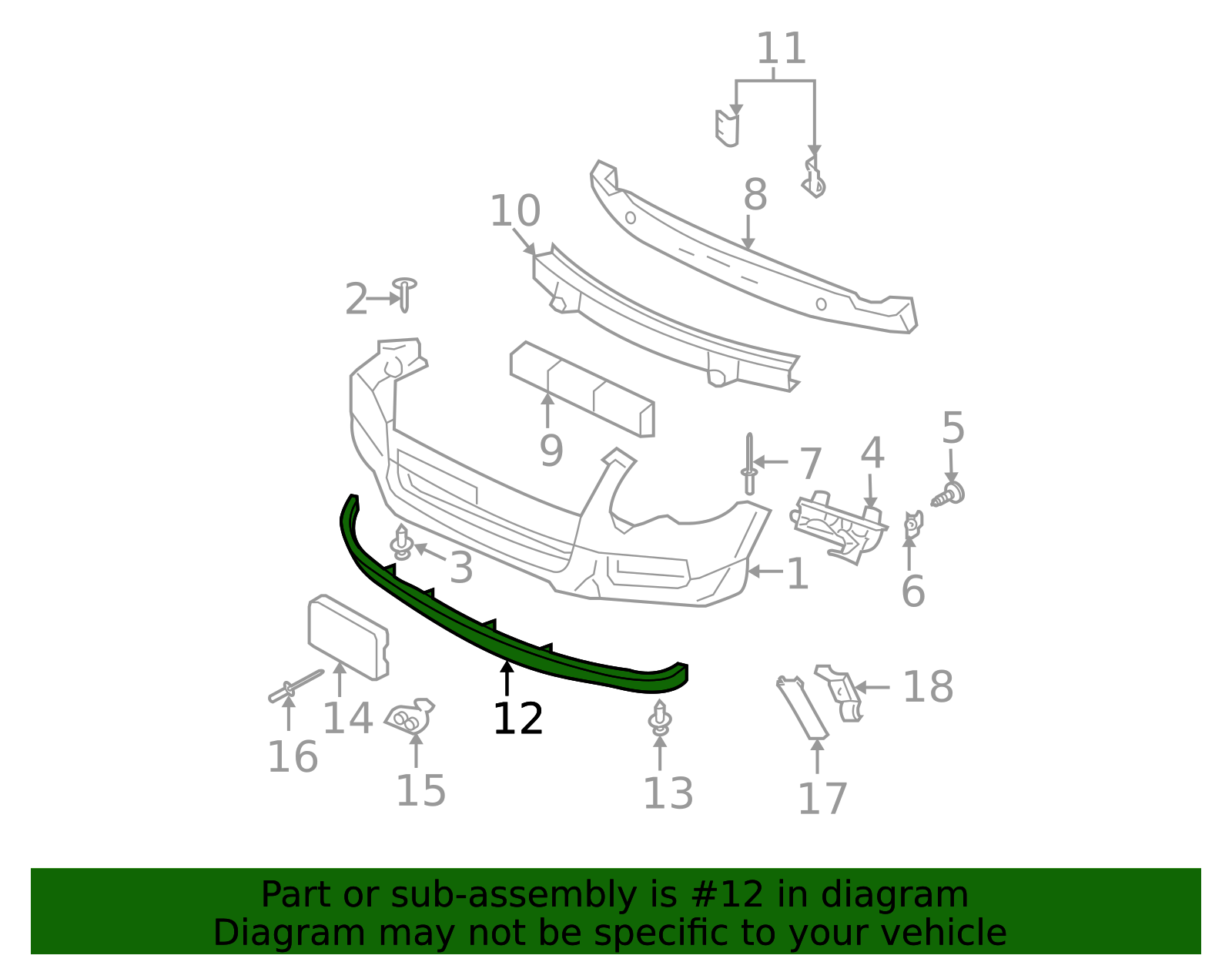 6L2Z-17626-AAA - 6l2z-17626-aaa 2005 2006 2007 2008 2009 2010 Front ...