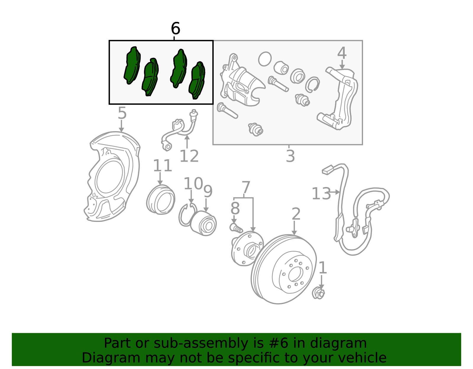 Genuine Official Toyota Front Pads part# 04465-33240 for Ourisman ...