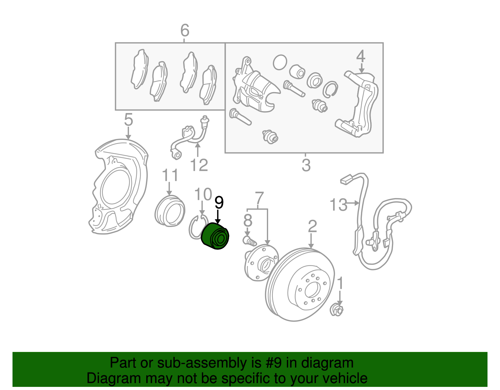 1998-2005 Toyota 1998-2005 Toyota - Wheel Bearing (Left, Right, Front ...