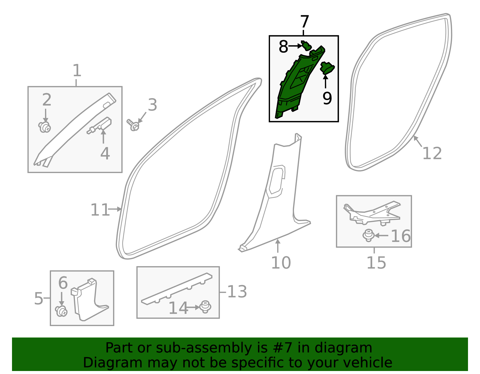 84161-TVA-A01ZC - 2018-2022 Honda Accord - Garnish Assembly L Center ...