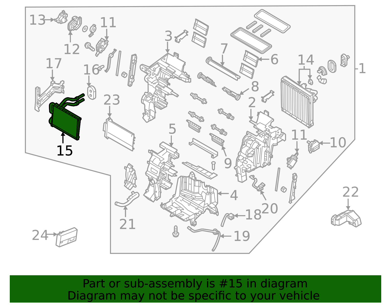 2021-2025 Hyundai Heater Core 97138-AA000 | MotorMotor
