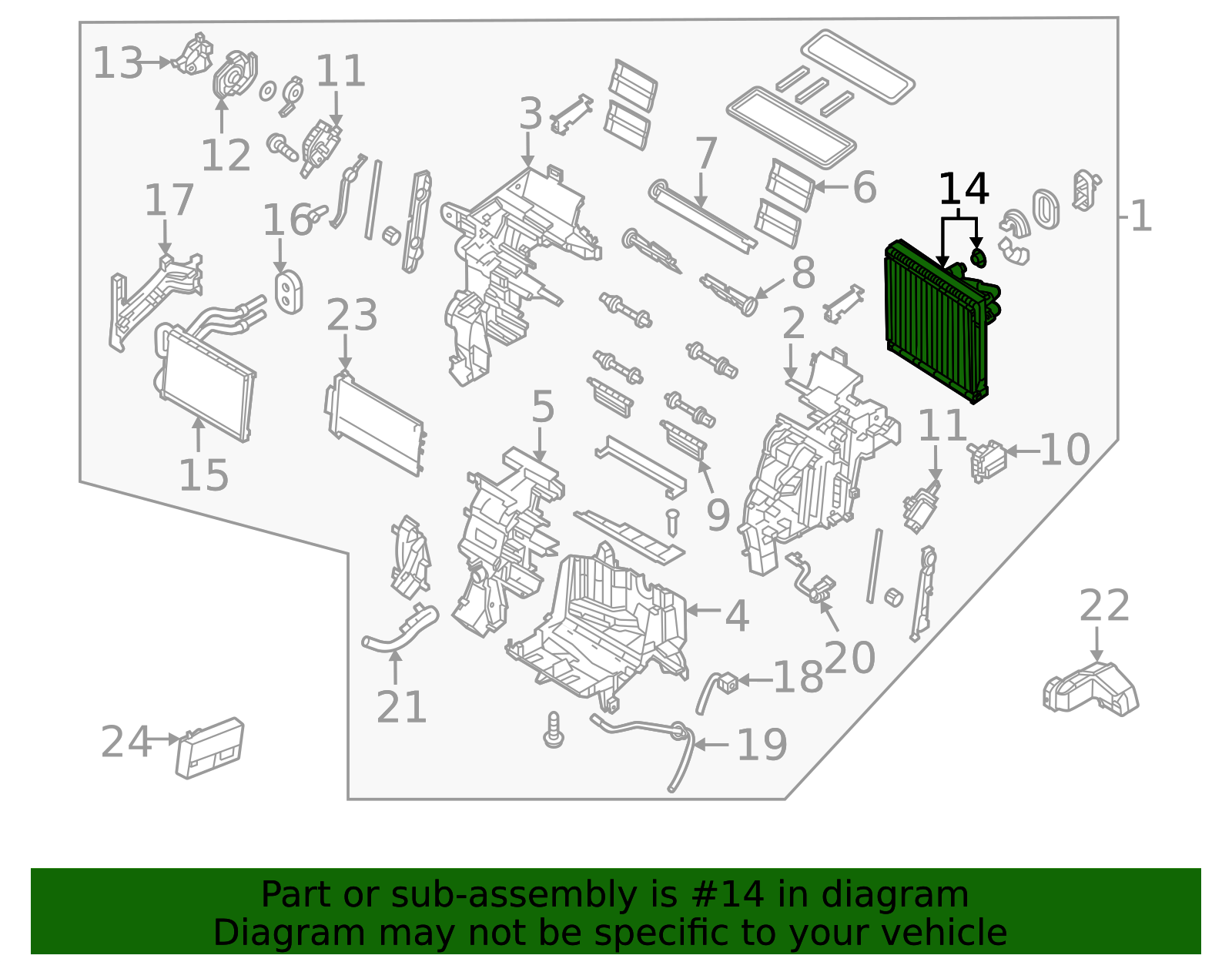 97139-AAAA0 - Evaporator Core 2021-2025 Hyundai | Hyundai Wholesale Direct