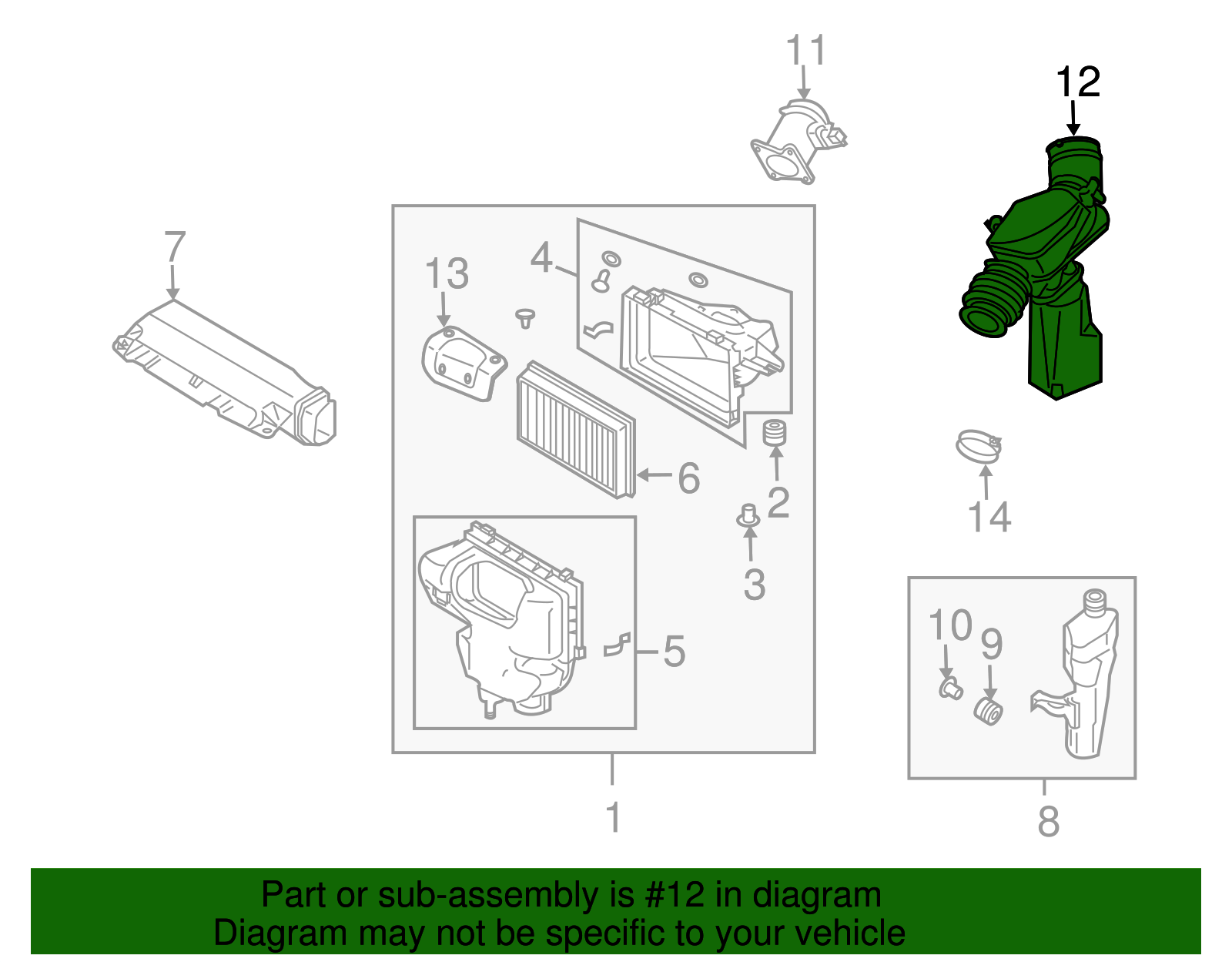 2003-2007 Infiniti G35 Air Duct 16576-AL50A | Faulkner Infiniti of ...
