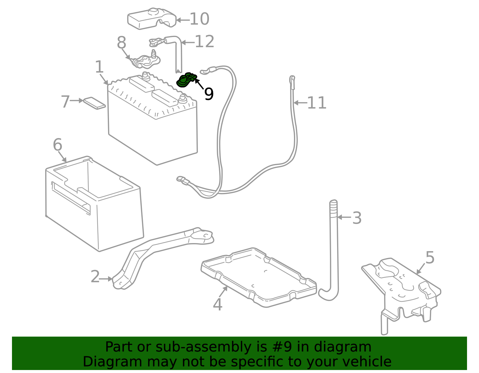 Genuine Official Toyota Battery Cable Terminal End part# 90982-06022 ...