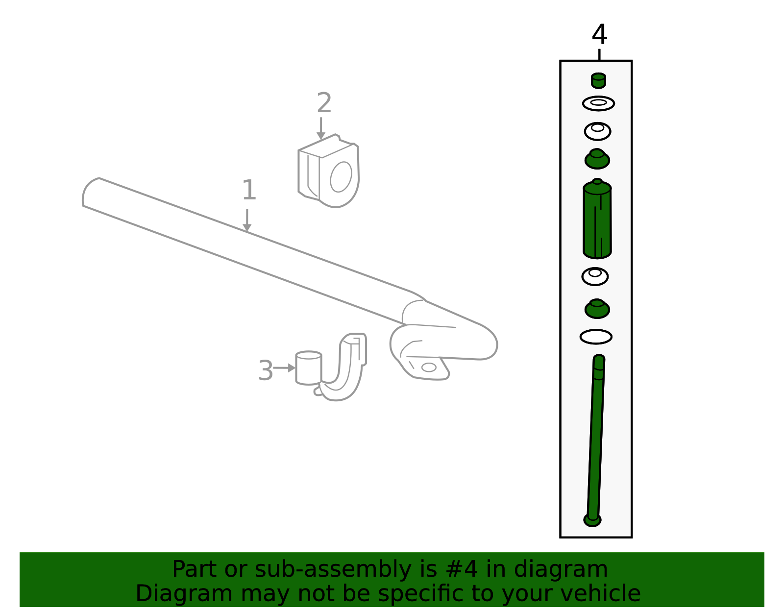 2007-2019 GM Front Suspension Stabilizer Bar Link 25918049 GM ...