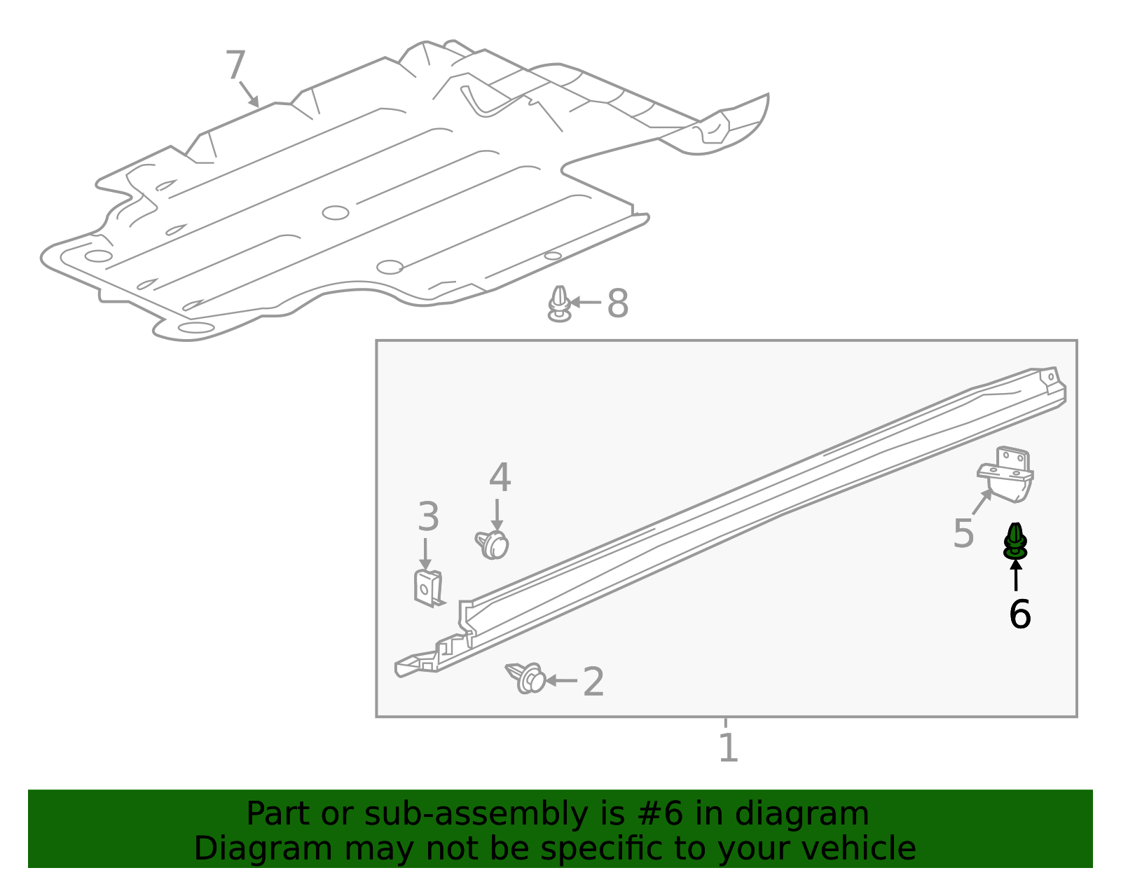 90671-SMA-003 - Rocker Molding Rivet 2016-2025 Honda | Honda Parts Online