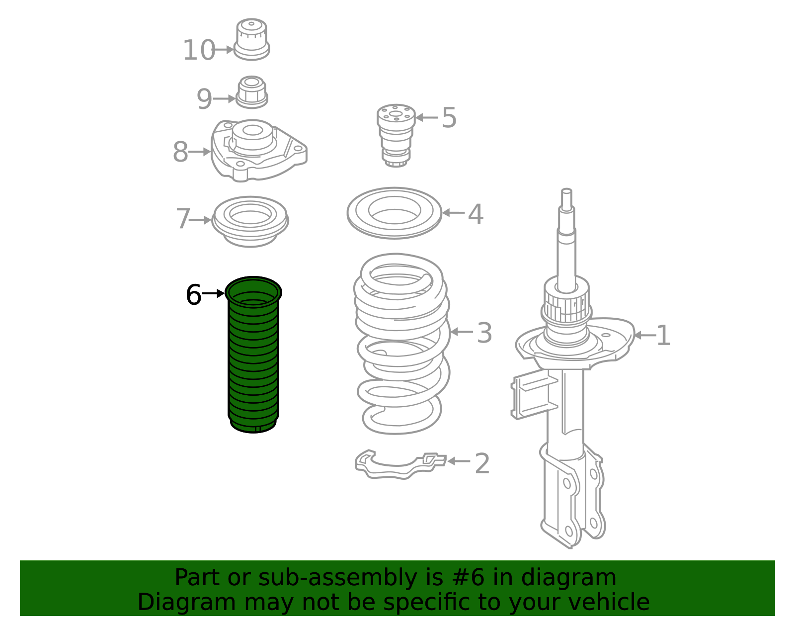 54055-5DA0A - High-Quality Suspension Strut Bellows for 2017-2019 ...