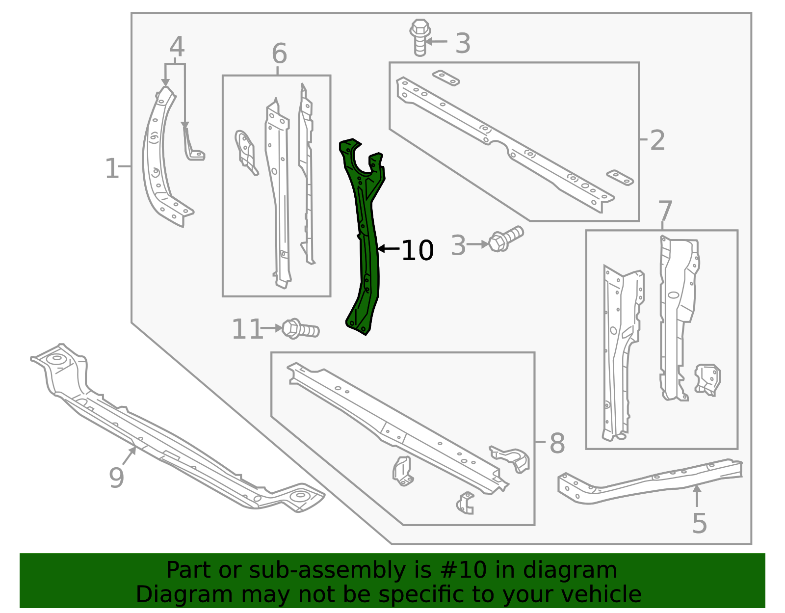 53029XC04A9P - 2019-2024 Subaru Ascent - Lock Support | Subaru Parts HQ
