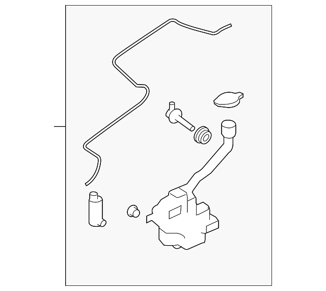 2013-2019 Ford | Reservoir Assembly | DA5Z-17618-D | Walls' Ford Parts