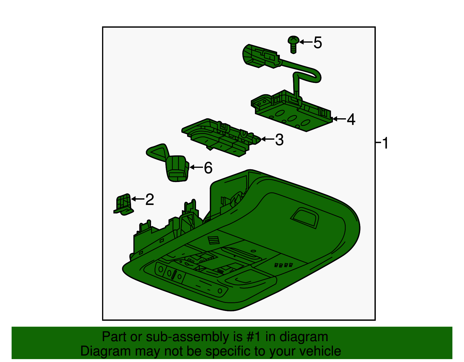 84416164 - 2020-2021 GMC Terrain - Overhead Console | Partners Chevy