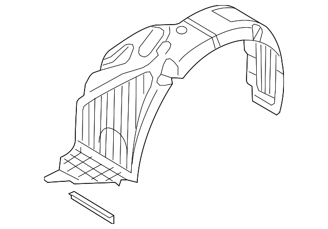 2015-2017 Hyundai Veloster Fender Splash Shield 86812-2V800 ...