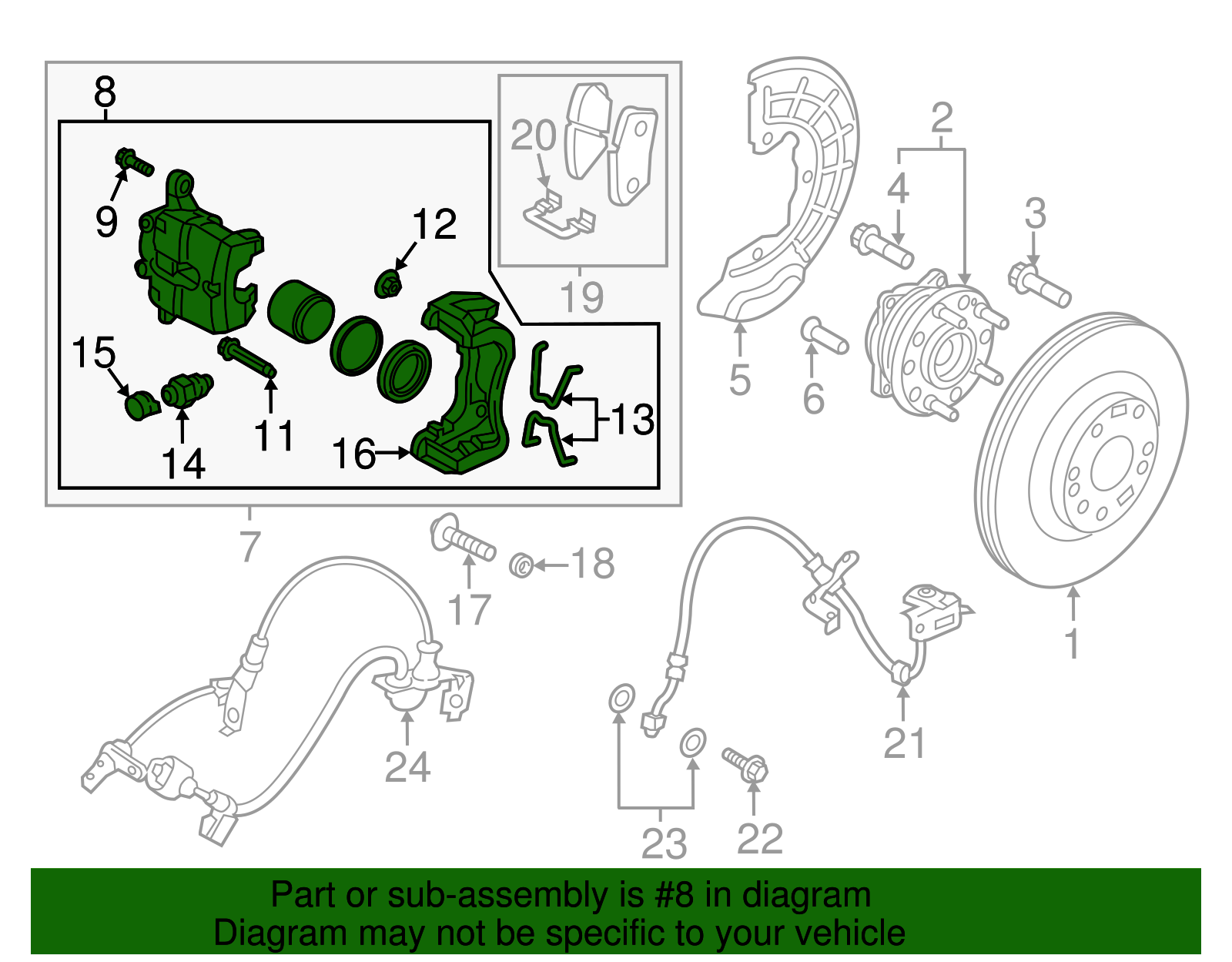 58180-F6A10 - Caliper 2017-2020 Kia Cadenza | Kia.Parts Store