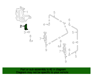 2004-2006 Volkswagen Phaeton Washer Pump 3D0-955-681 | OEM Parts Online