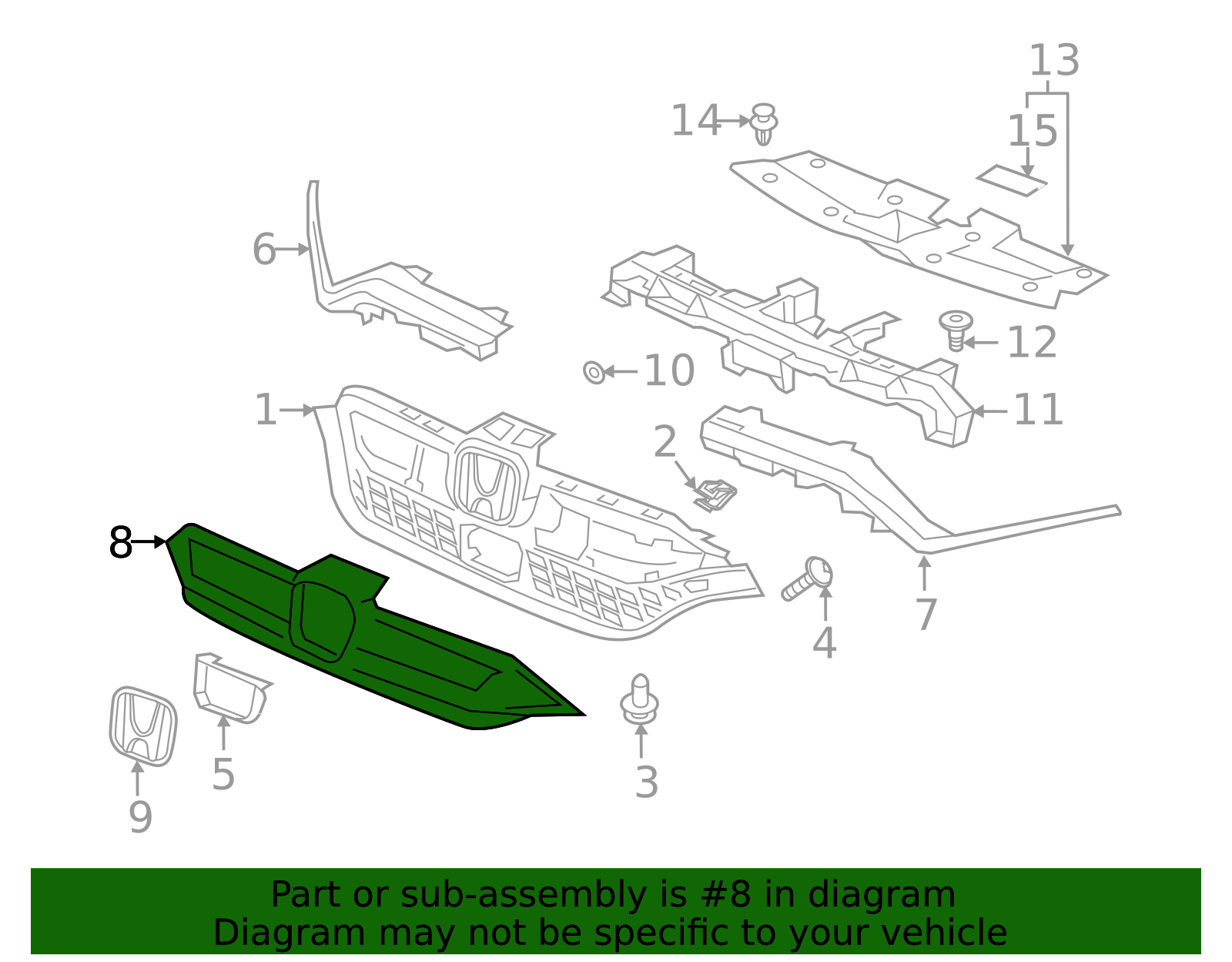 Grille Molding - Sleek OEM Front End Finish | AutoNation Parts